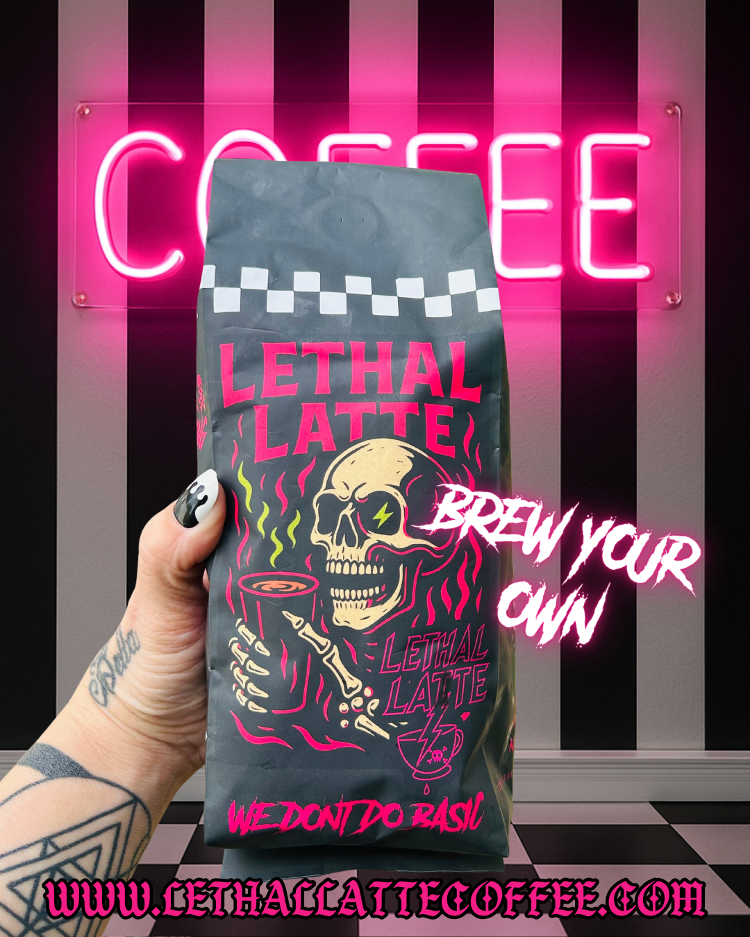 LETHAL LATTE Signature Blend Bagged Coffee | Lethal Latte Tees - Sister ...